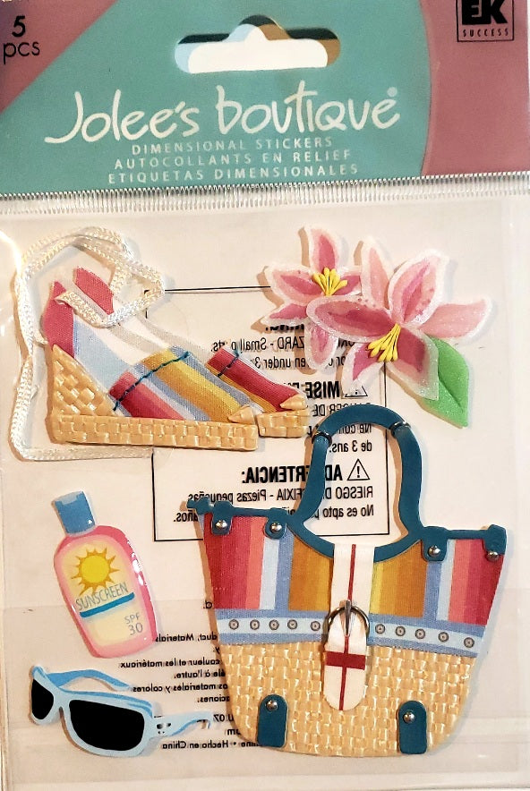 Jolee's Boutique Dimensional Sticker medium - beach fashion – Dies...to ...