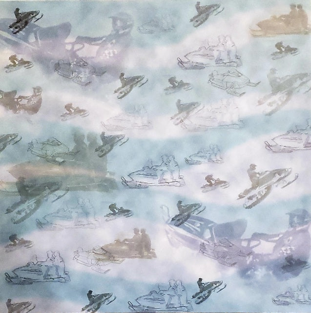 Sugar Tree - single sided paper 12 x 12 - snowmobile – Dies...to die for