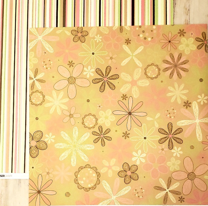 Kaiser Crafts - double sided paper 12 x 12 - bloom blossom – Dies...to ...