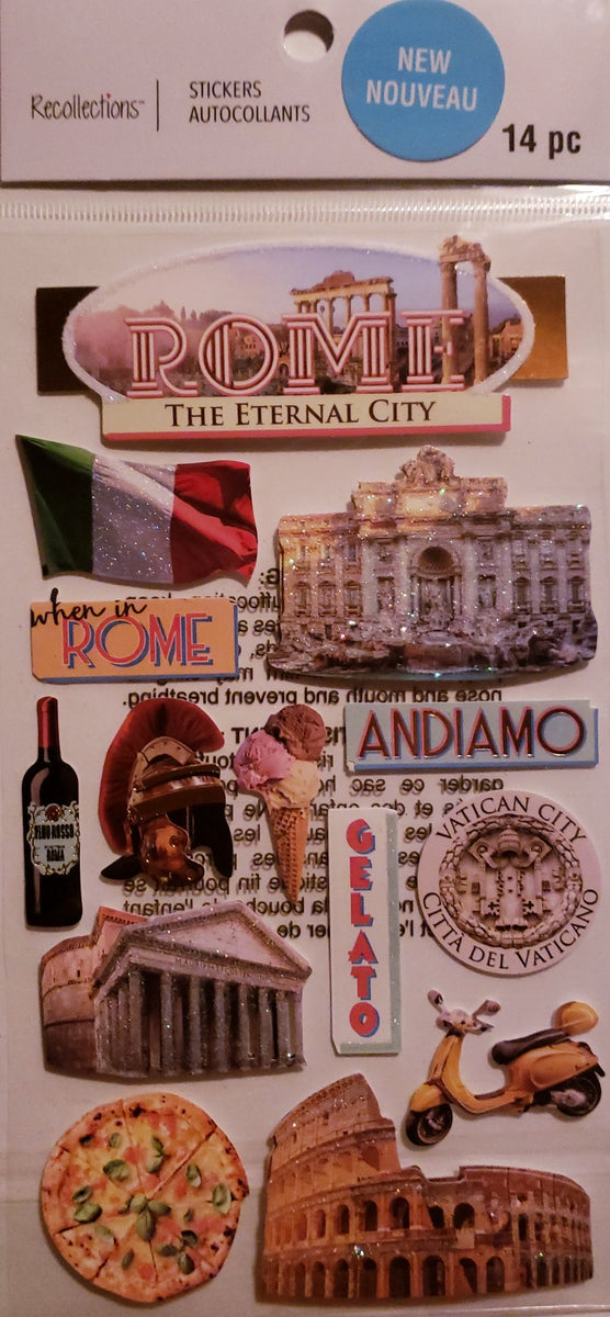 Recollections - dimensional sticker - Rome – Dies...to die for