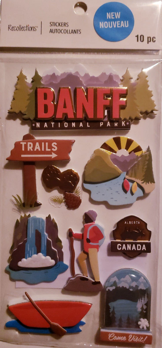 Recollections - dimensional sticker - Banff national park Canada – Dies ...