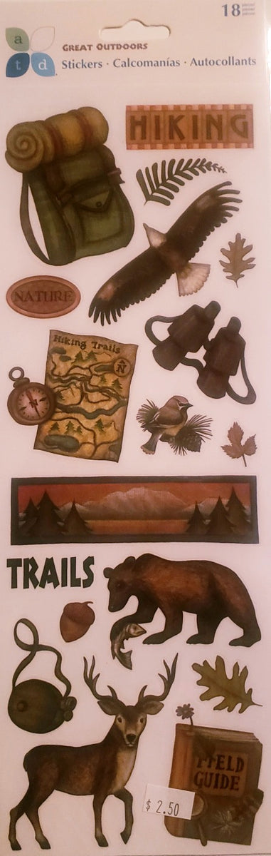 AtD momenta - clear stickers - great outdoors 2 icons – Dies...to die for