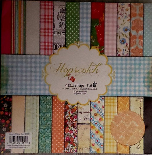 Fancy pants Paper stack 12"X12" - hopscotch glitter – Dies...to die for