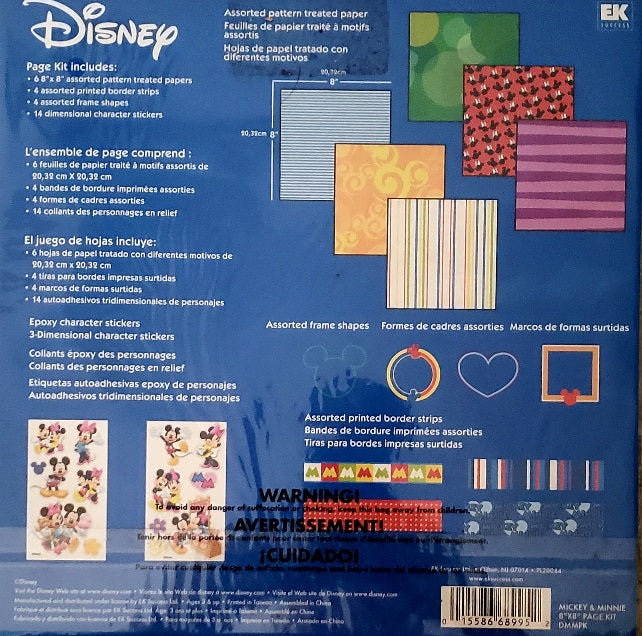 Ek success - 8 x 8 page kit - Disney Mickey and Mini – Dies...to die for