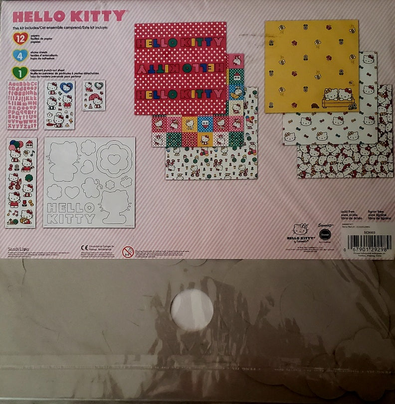 Sandy lion page paper kit - 12 x 12 - hello kitty – Dies...to die for