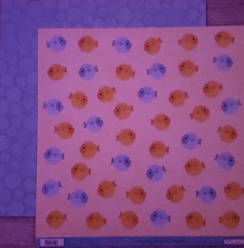 Tpc studios - 12 x 12 scrapbook double sided paper - undersea adventur ...