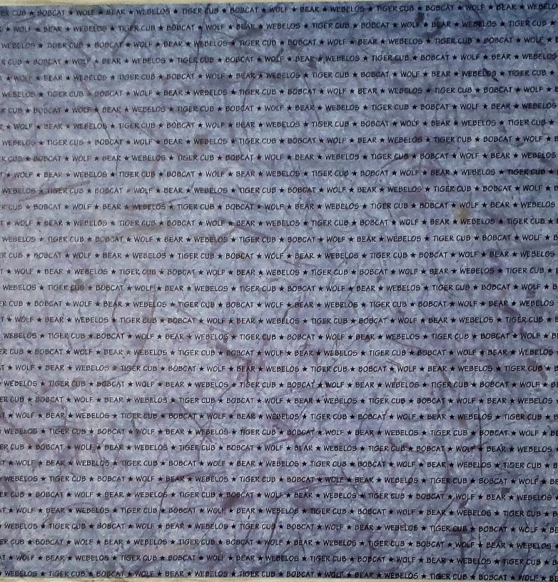 It takes two single sided paper 12 x 12 - boy scout's scouting blue wo ...