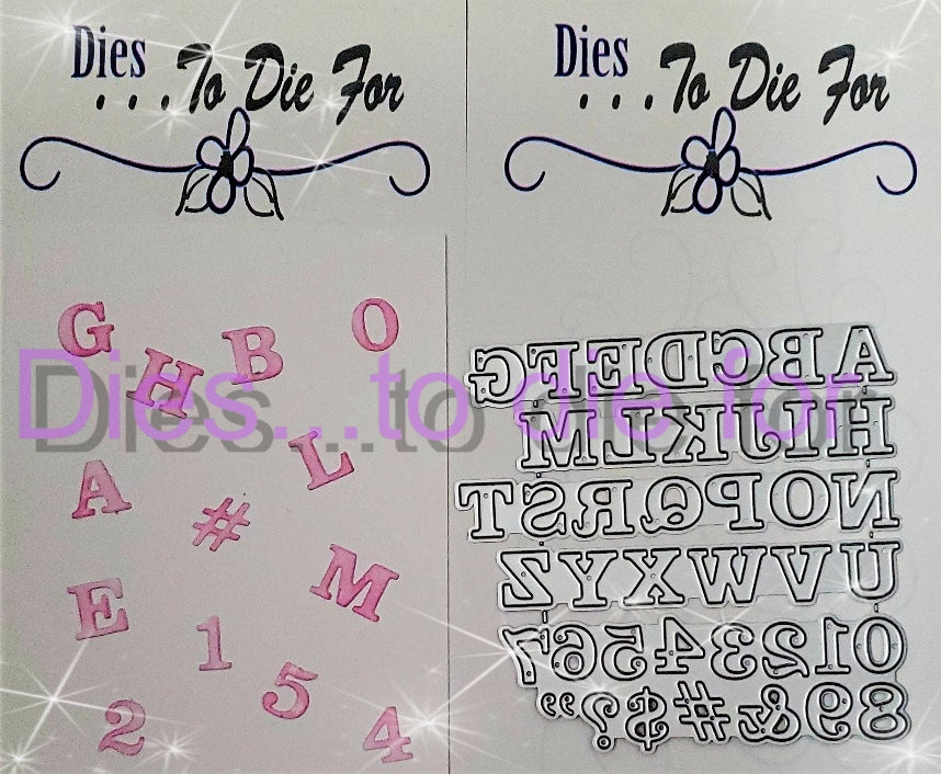 Dies ... to die for LLC metal cutting die - Hannah Varsity Font small ...