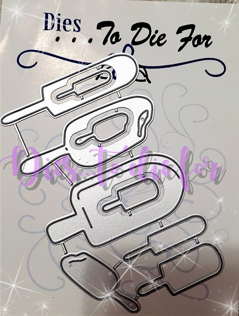 Dies ... to die for LLC metal cutting die - popsicle ice pops frozen t ...