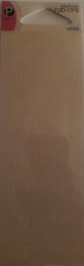 Pebbles inc - rub-ons sheet duplicates - Happy birthday white – Dies ...