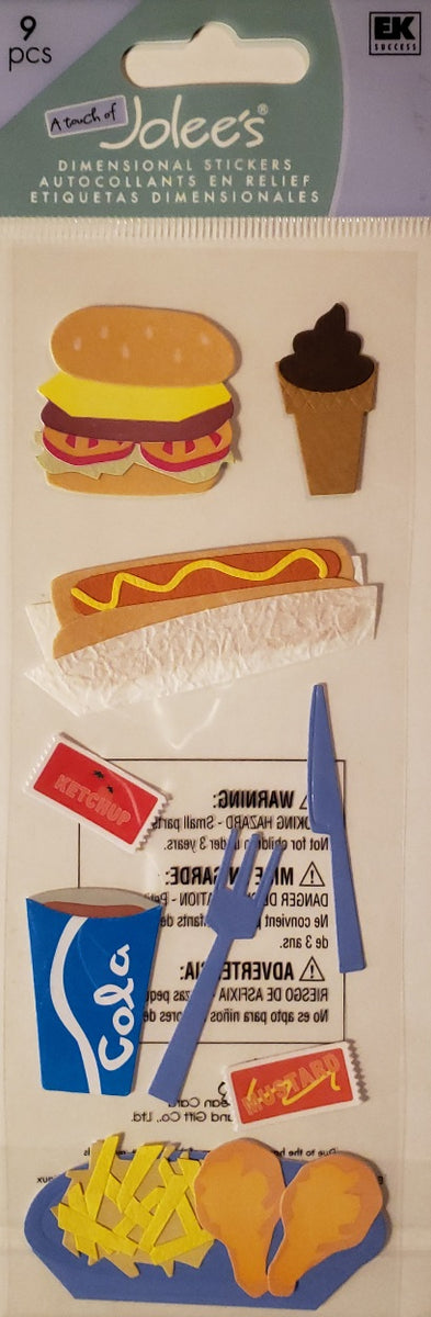 Jolee's by you Boutique Dimensional Sticker - fast food - skinny large ...