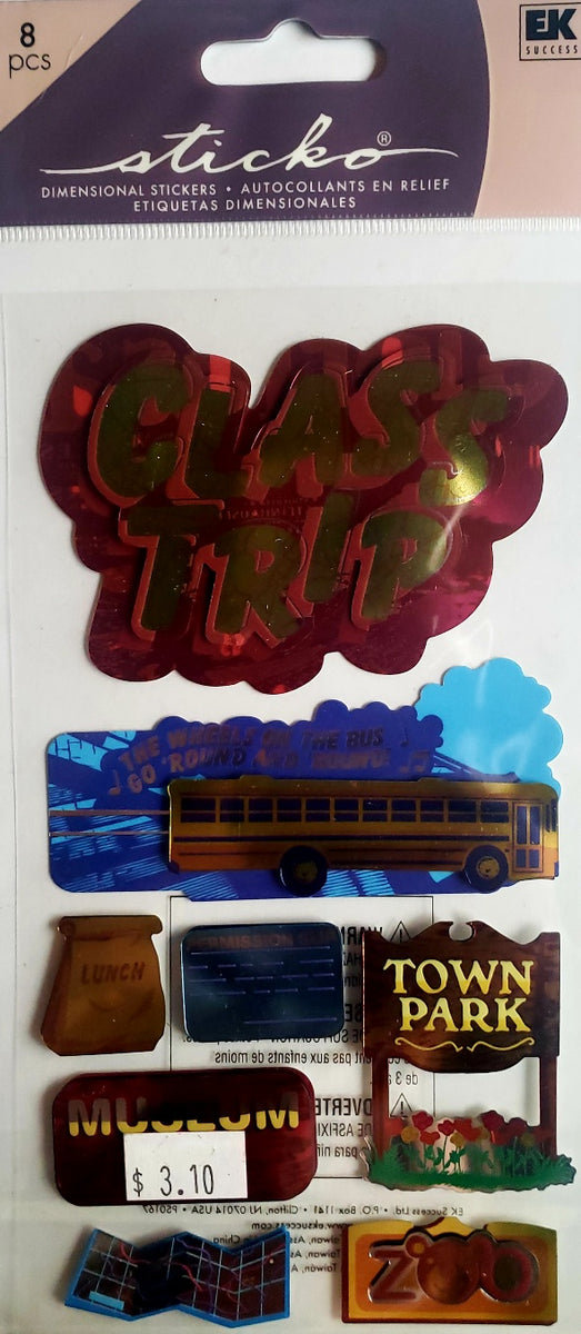Sticko - dimensional sticker sheets - class trip – Dies...to die for