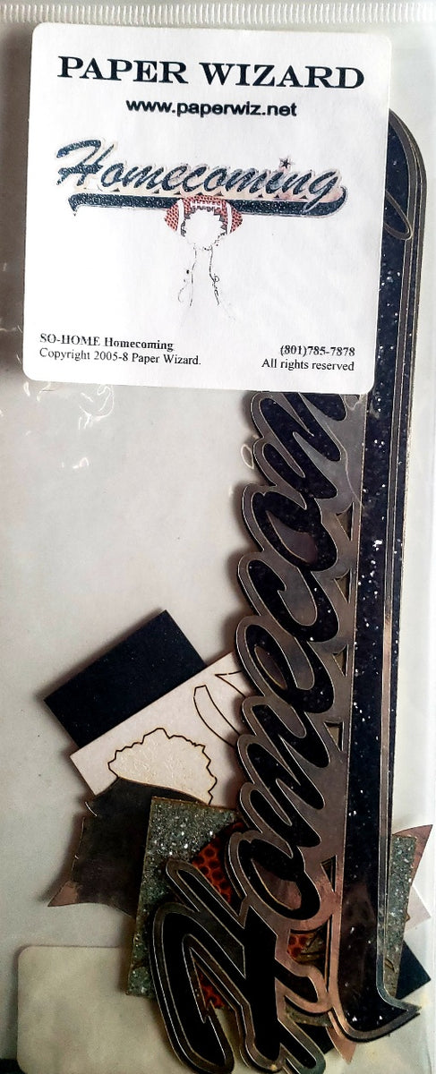 Paper wizard - layered laser cut border - homecoming glitter / metalli ...