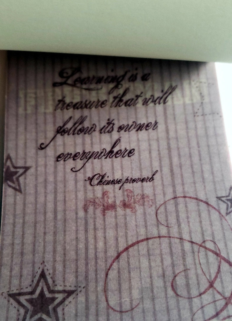 Die cuts with a view DCWV - vellum quote stack book - high school ...