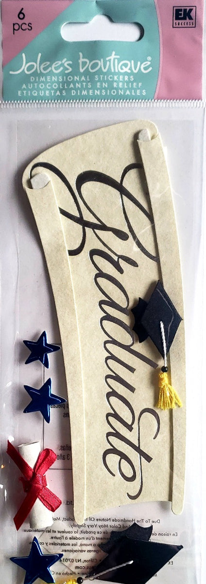 Jolee's Boutique Dimensional Sticker - the graduate title - large pack ...