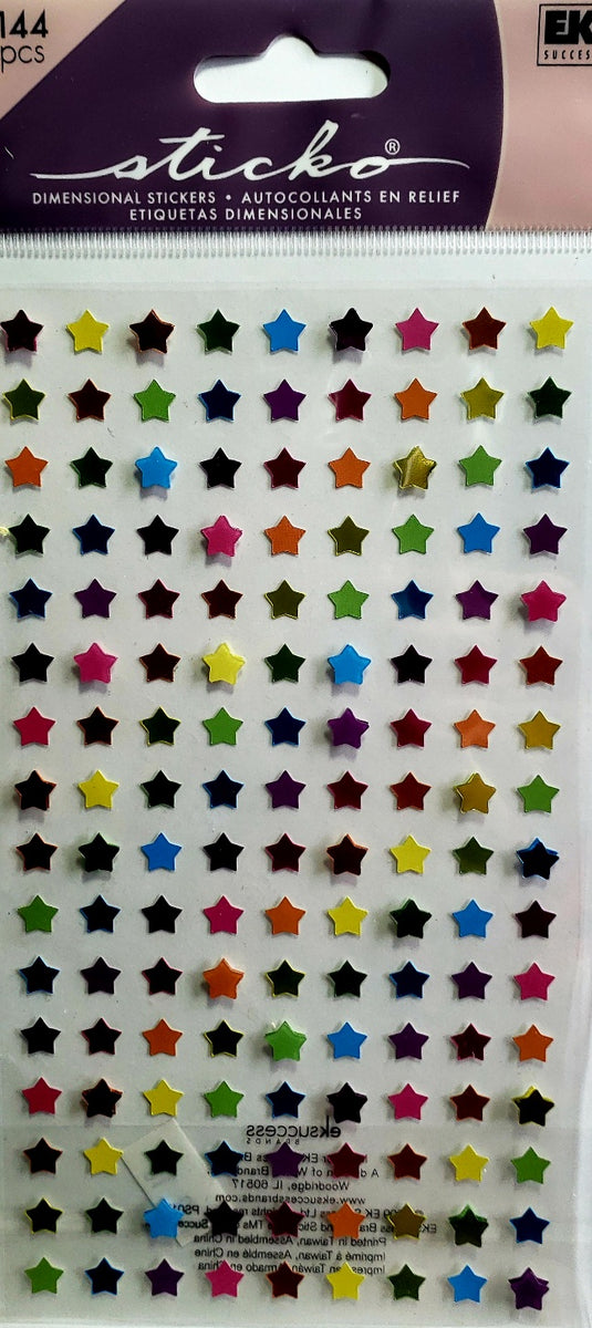Sticko - dimensional sticker sheets - mini stars – Dies...to die for