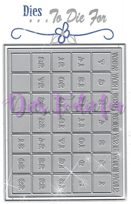 Dies ... to die for metal cutting die - Calendar Grid - A2 size - Remo ...